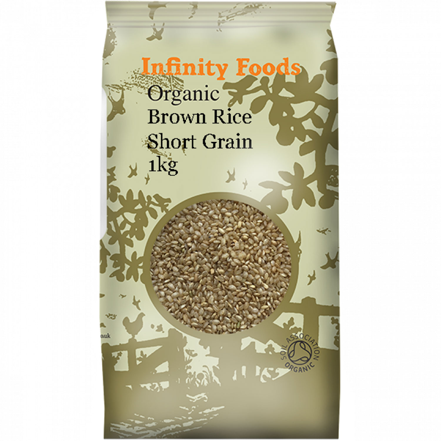 Infinity Organic Short Grain Brown Rice (1kg) - Organic to your Door