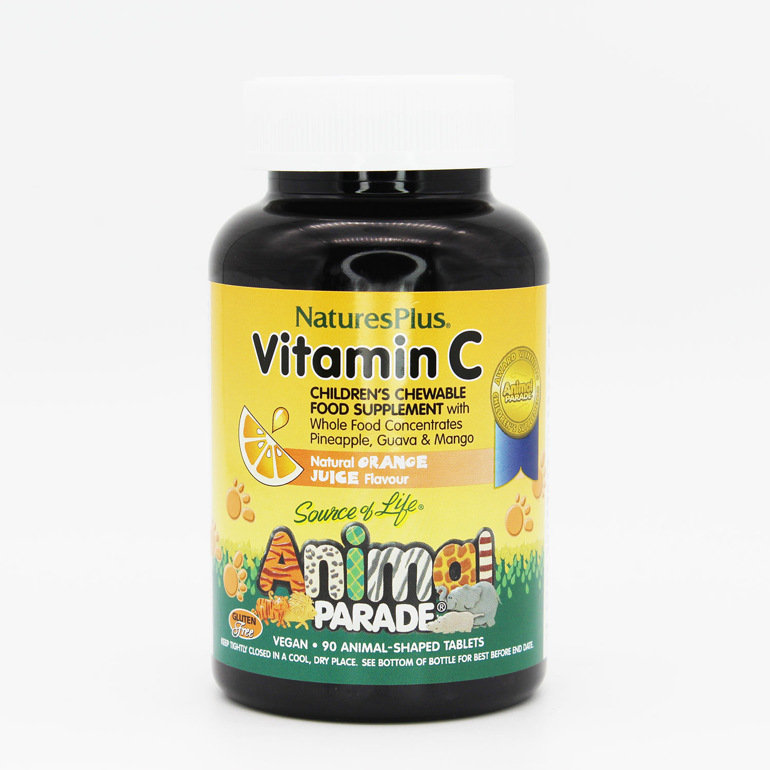 Natures Plus Animal Parade Vitamin C Chewable (90s) - Organic to your Door