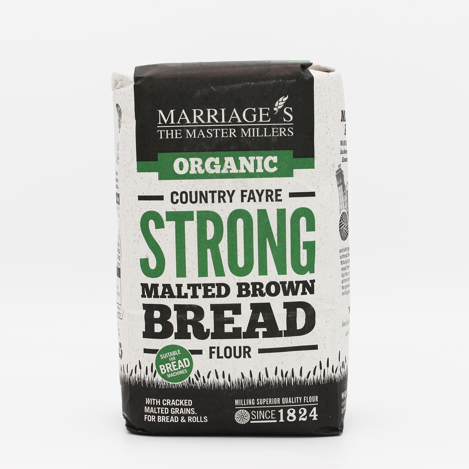 Marriage's Organic Country Fayre Malted Brown Bread Flour (1kg ...