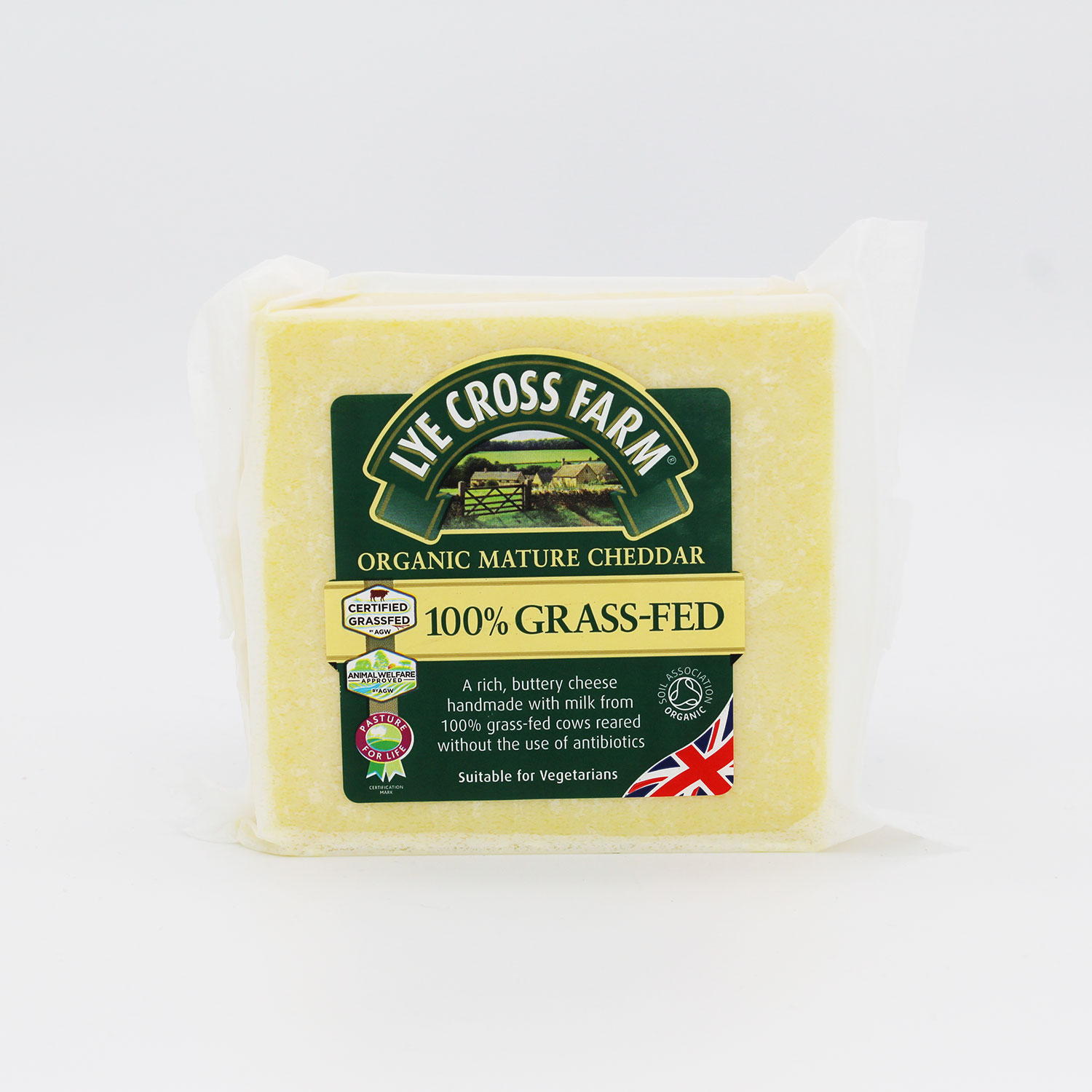 Lye Cross Farm Grass Fed Cheddar (200g) - Organic to your Door