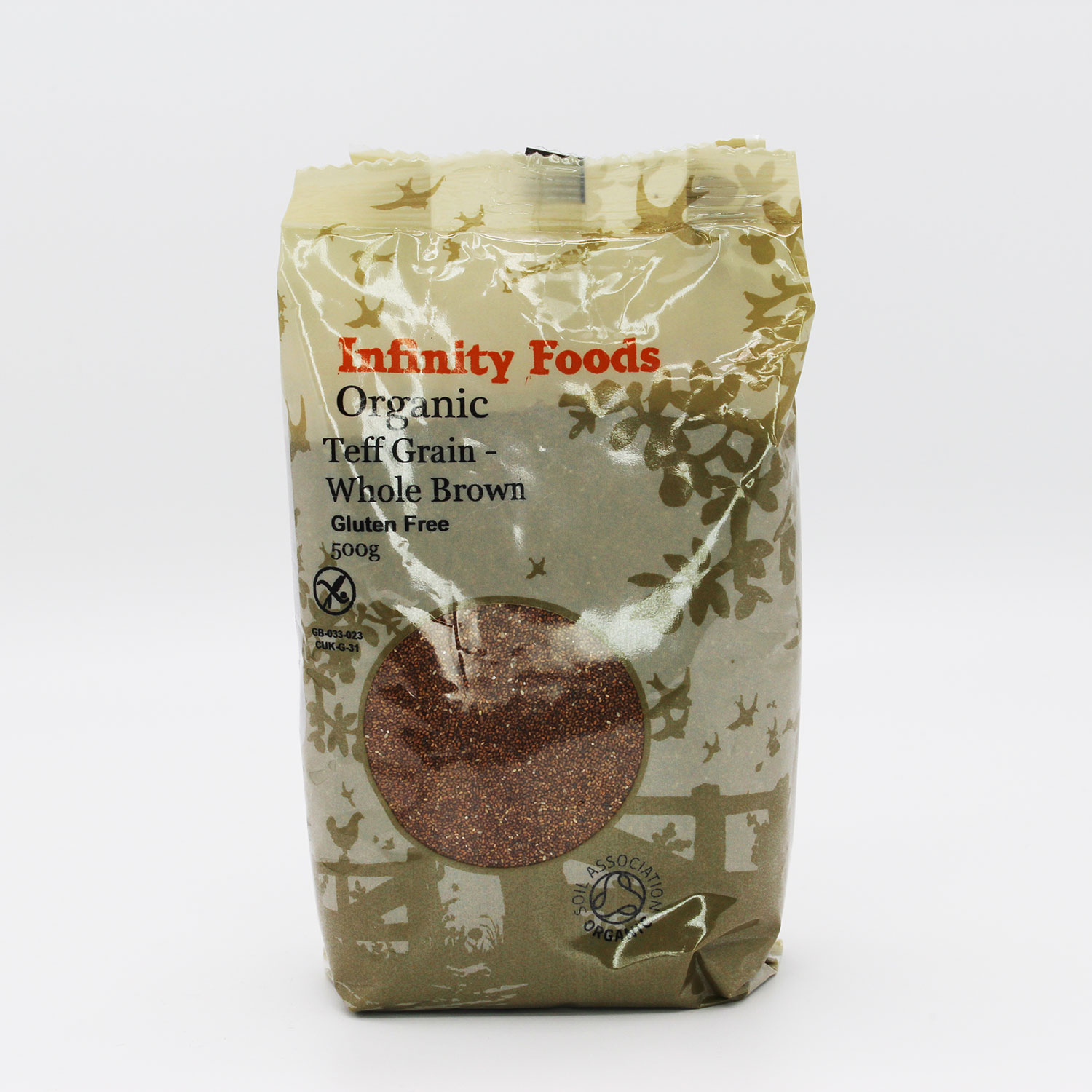 Infinity Organic Brown Teff Grain (500g) - Organic to your Door