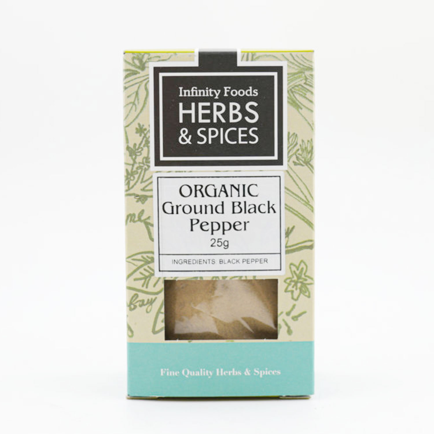 Infinity Organic Spices - Ground Black Pepper (25g) - Organic to your Door