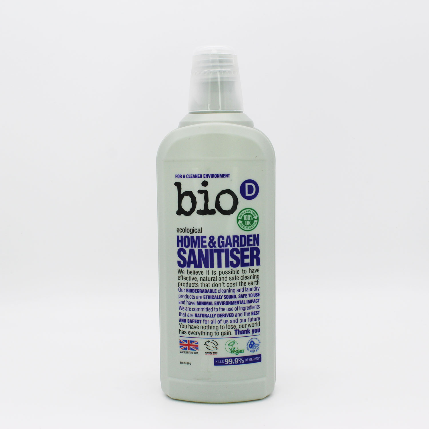BioD Home & Garden Sanitiser (750ml) - Organic to your Door