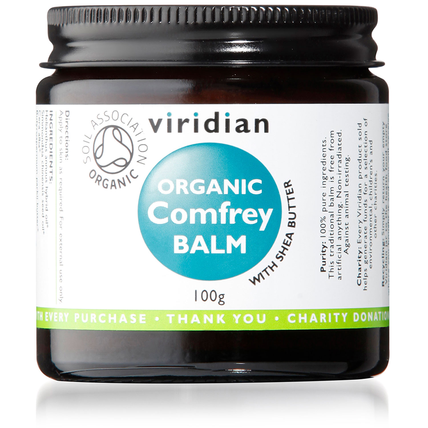 Viridian Organic Comfrey Balm (100g) - Organic to your Door