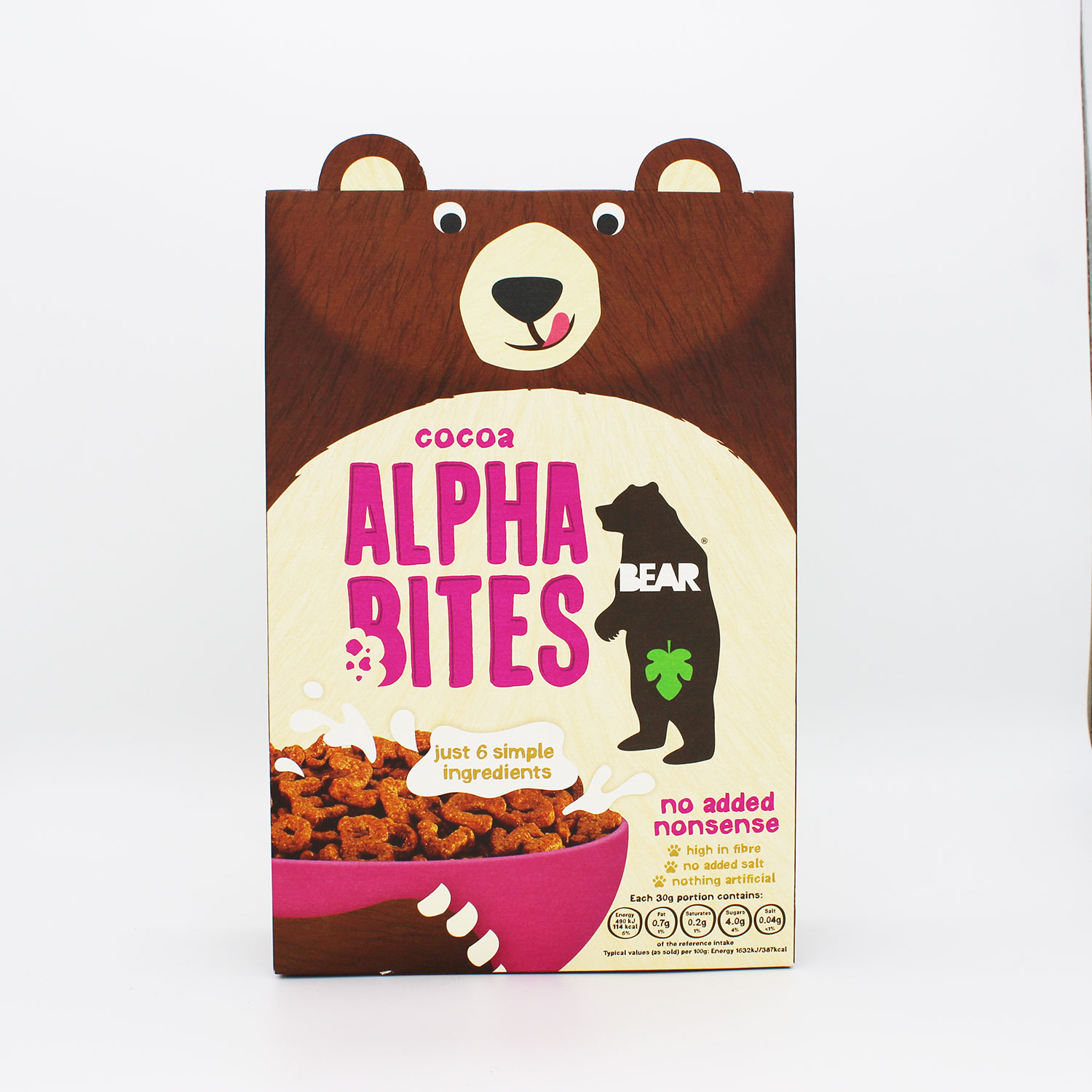 Bear Cocoa Alphabites Cereal (350g) - Organic to your Door
