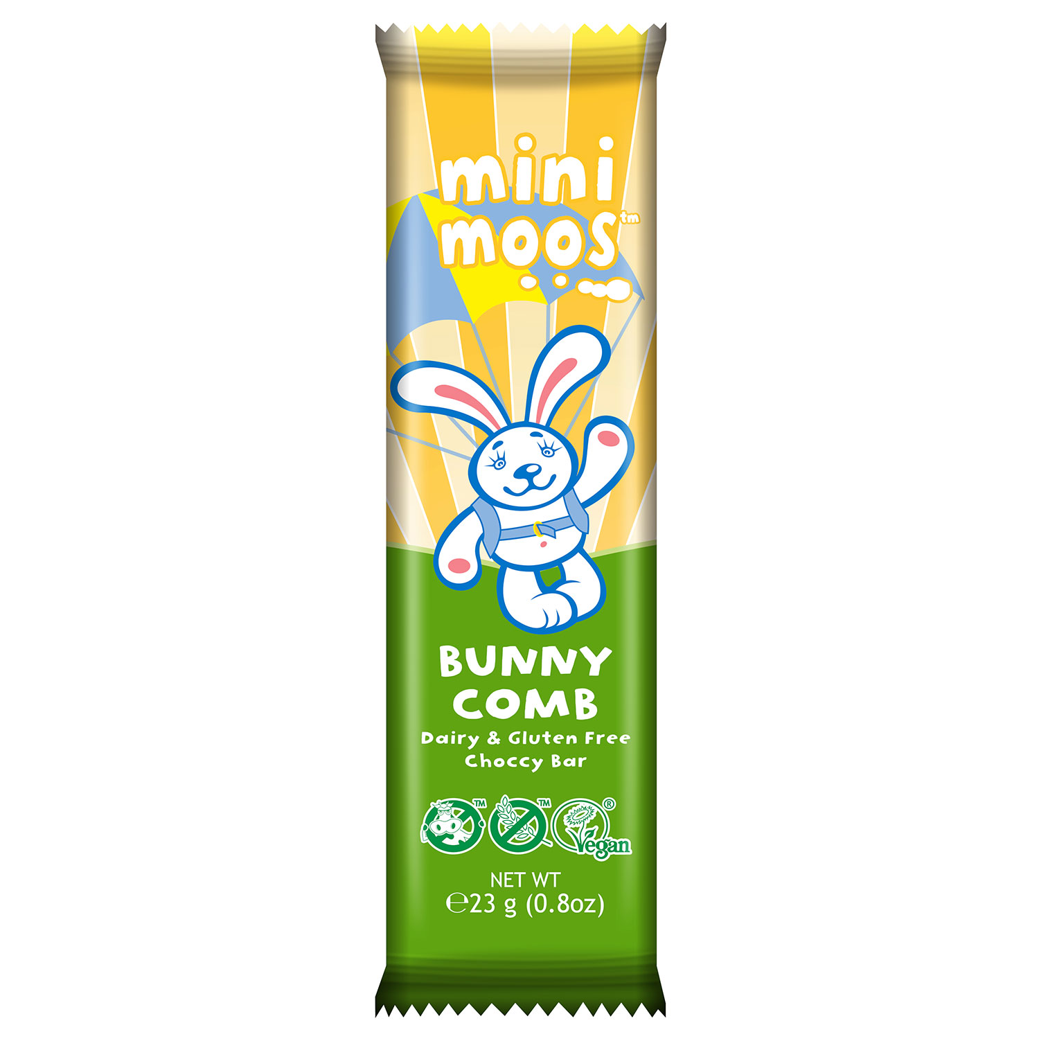 Moo Free Organic Chocolate - Bunnycomb Mini Moo (23g) - Organic to your ...