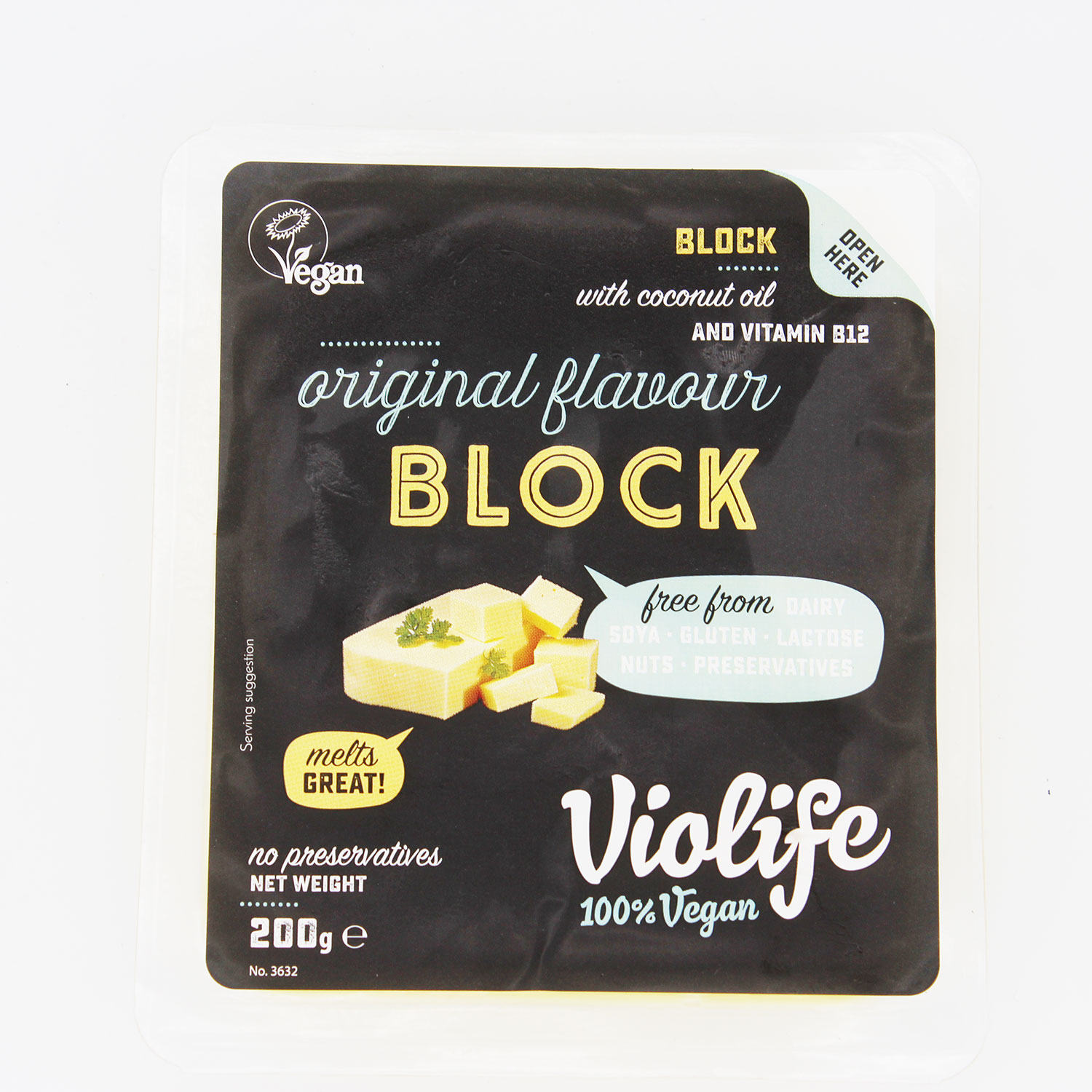 Violife Vegan Cheese Block - Original (200g) - Organic to your Door