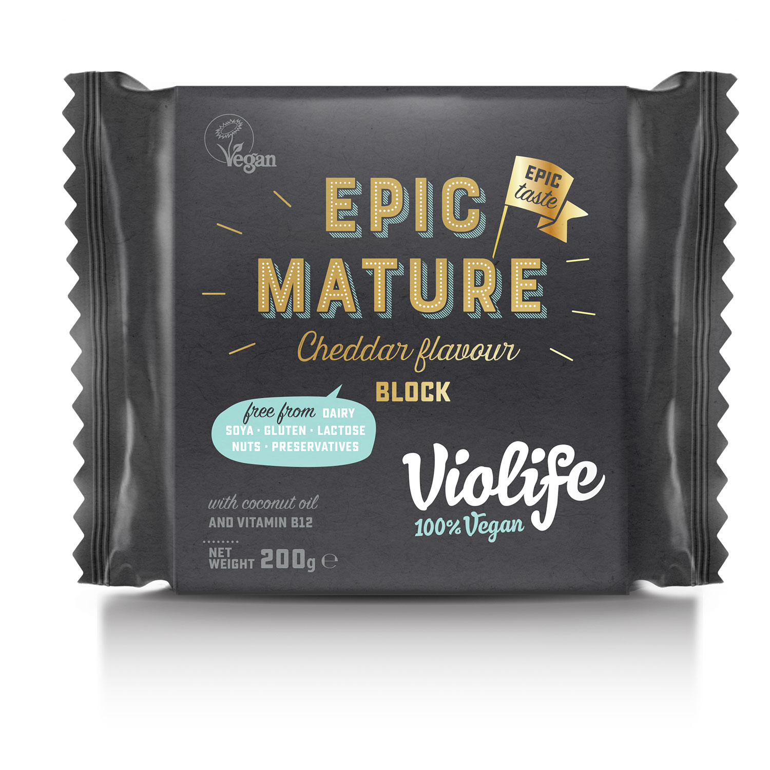 Violife Vegan Cheese Block - Epic Mature (200g) - Organic to your Door