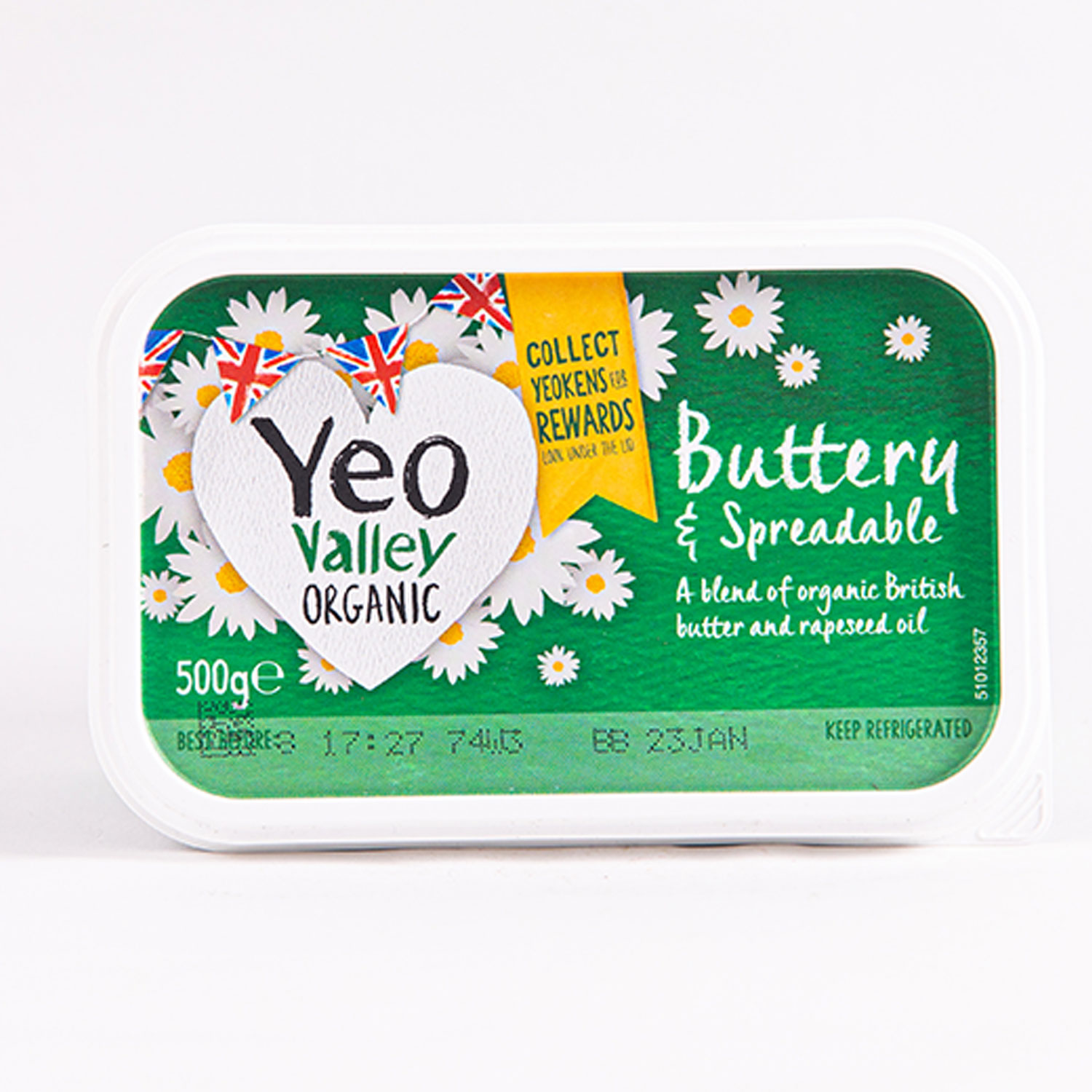 Yeo Valley Organic Spreadable Butter (500g) - Organic to your Door