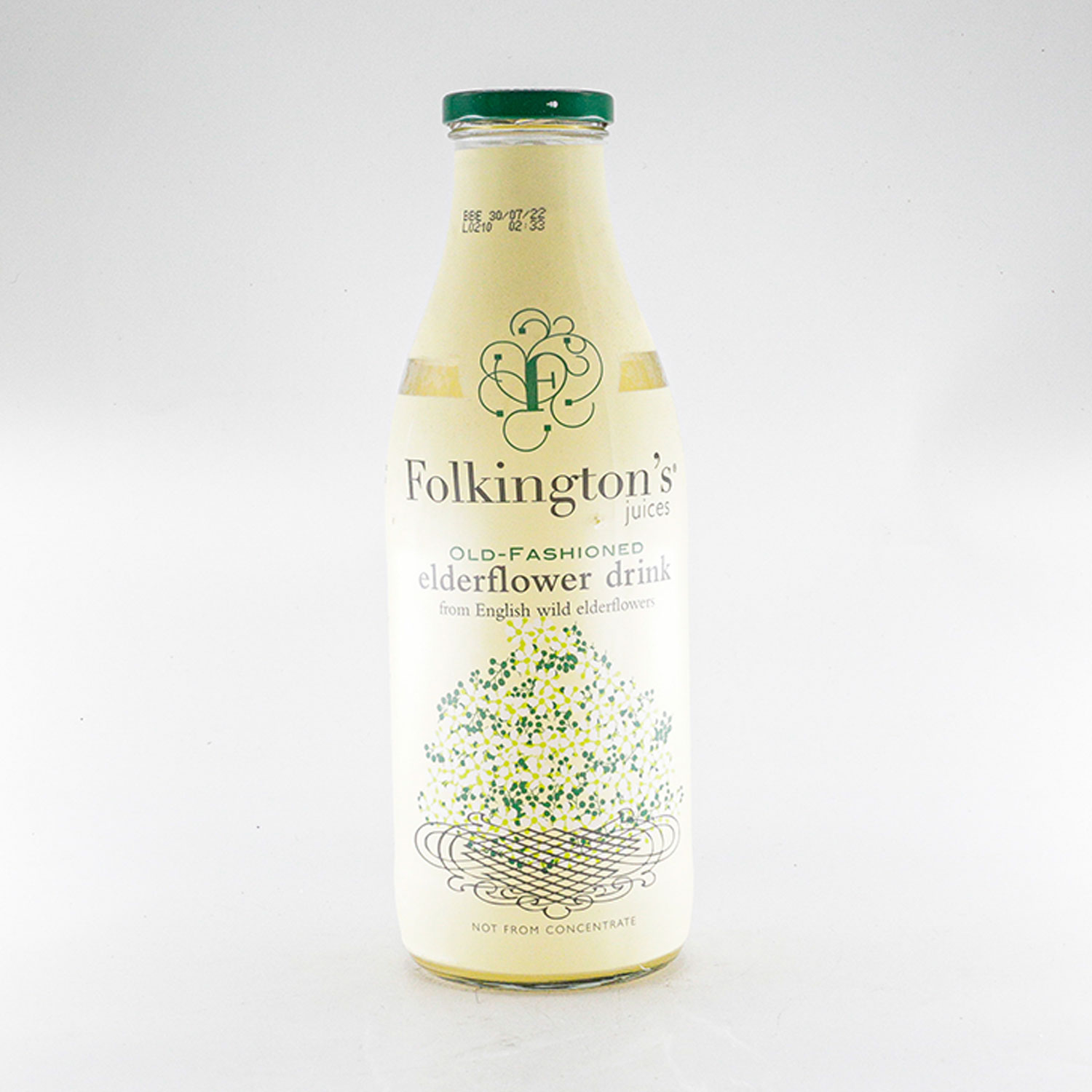 Folkingtons Elderflower Juice Drink (1L) - Organic to your Door